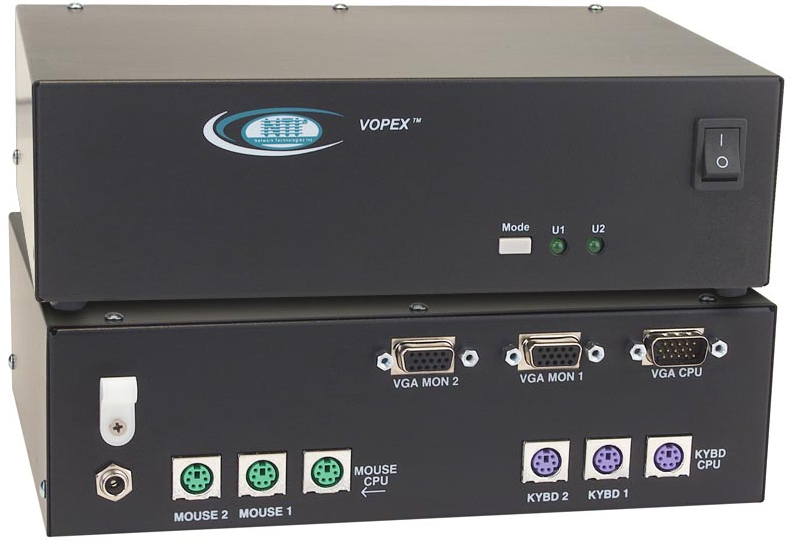 PS2 KVM Splitter Multiple Keyboard Mouse Monitor VGA One Computer