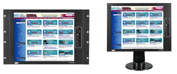 Industrial 17 inch TFT Monitors Desktop Rackmount Wallmount LCD